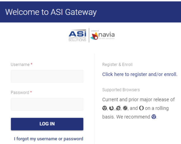 ASi Gateway Member Portal